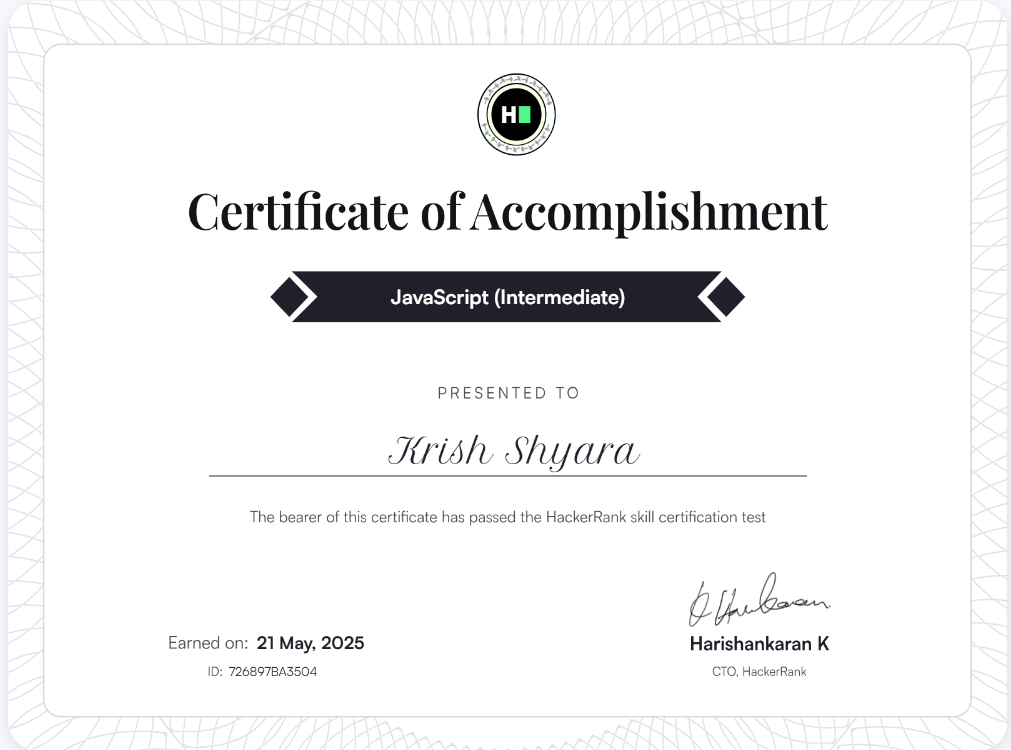 Krish Portfolio